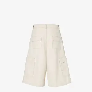 Fendi Selleria Wide-leg Bermuda Shorts - White