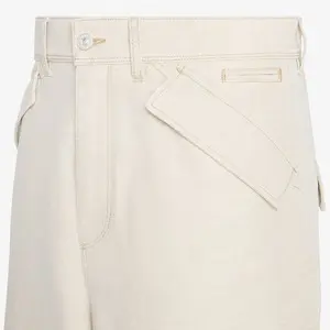 Fendi Selleria Wide-leg Bermuda Shorts - White