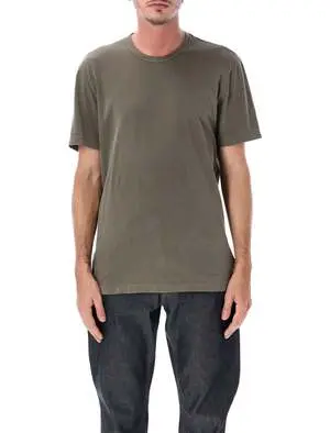 JAMES PERSE Garment-dyed Midweight Cotton Crewneck T-shirt - Verde