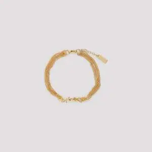 Saint Laurent Cassandre Brass Bracelet For