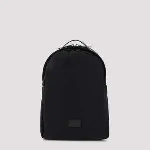 Giorgio Armani S Leather-trimmed Polyamide Backpack W:29cm H:42cm D:16cm - Black