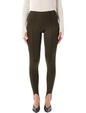 THE FRANKIE SHOP High-waisted Stirrup Trousers - Verde
