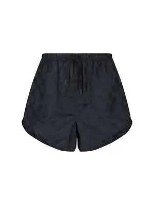 Fear Of God Textured Check Nylon Shorts - Black