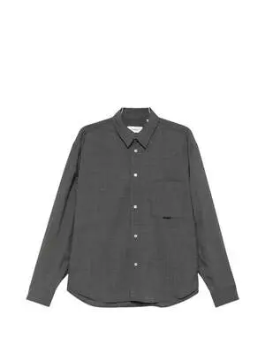 LARDINI Wool-blend Stretch Shirt - Grey