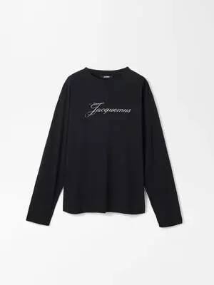 Jacquemus Long Sleeve T-shirt - Black
