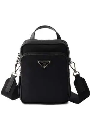 Prada Nylon Crossbody Bag With Top Handle