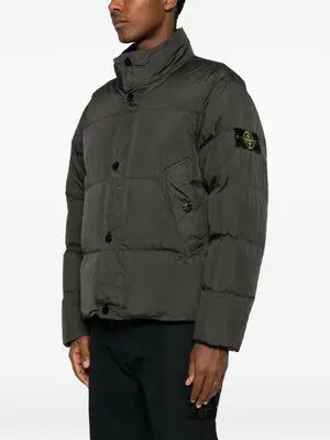 Stone Island Nylon Short Down Jacket - Grey