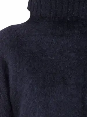UMA WANG Ribbed Knit Pullover With Distressed Hem