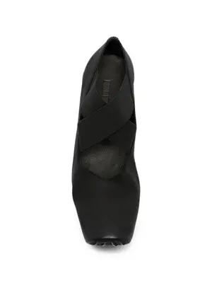 UMA WANG Leather Ballet Flats - Black