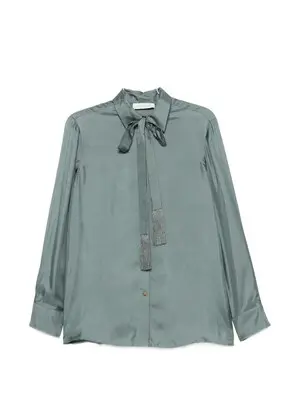 Zimmermann Silk Shirt With Tie Detail