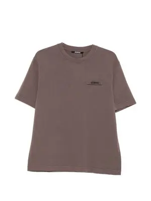 Jacquemus Logo Cotton T-shirt - Brown