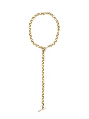 SITA NEVADO Kae Necklace Brass Chain With Convertible Lariat Style - Gold