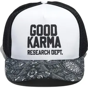 Spiritual Gangster Good Karma Trucker Hat - Black