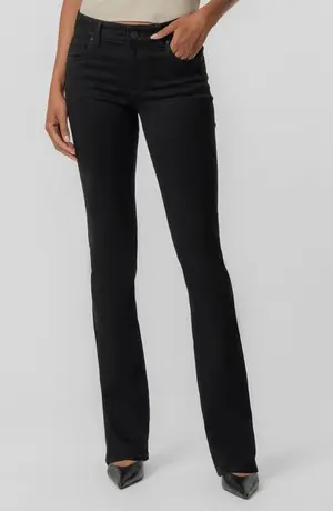 Kut From The Kloth Natalie Mid Rise Bootcut Jeans - Black