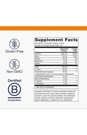 METAGENICS Ultra Potent Immune Support Vitamin C Powder 8.39 Oz