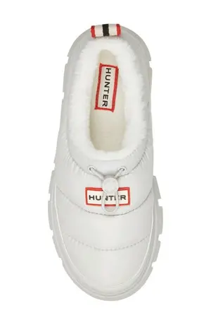 Hunter Madi Platform Puffer Slipper - Grey