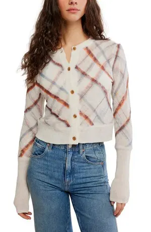 Free People Highland Mist Cropped Cardigan