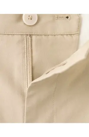 Mango Pleated Front Cotton-blend Twill Bermuda Shorts - Beige
