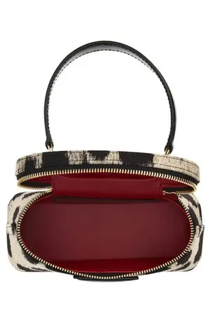 Givenchy Mini Antigona Leopard Jacquard Vanity Case Handbag