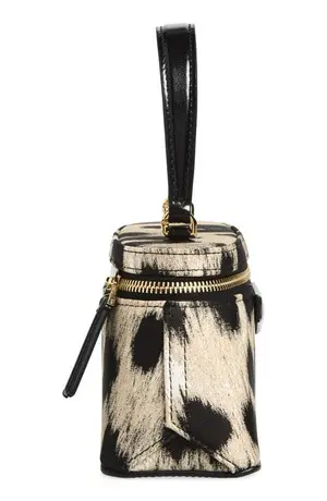 Givenchy Mini Antigona Leopard Jacquard Vanity Case Handbag