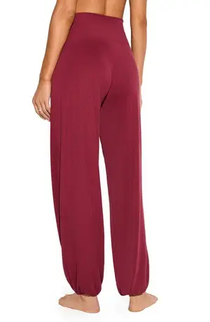 Spiritual Gangster Karma High Waist Jogger Pants - Mahogany