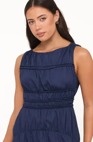 PETAL & PUP Fern Smocked Midi Dress