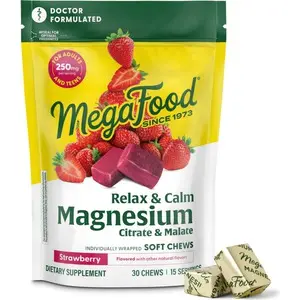 MEGAFOOD Relax & Calm Magnesium Complex With Magnesium Citrate & Malate, Doctor Formulated, Vegetarian