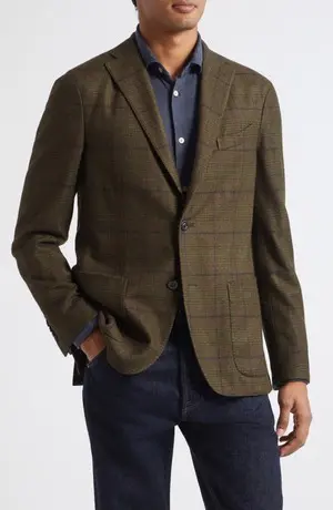 Boglioli Single-breasted Checked Sport Coat