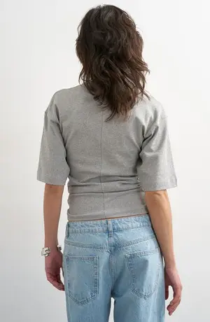 Topshop Drawcord Detail Crop Top