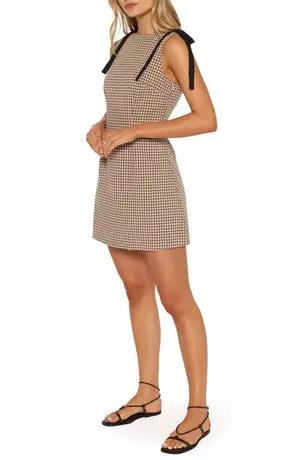 PETAL & PUP Lyric Minidress With Tie Straps