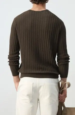 Mango Crewneck Rib Sweater