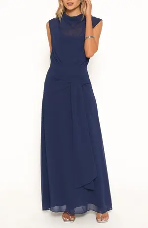 PETAL & PUP Sakura Midi Dress - Navy