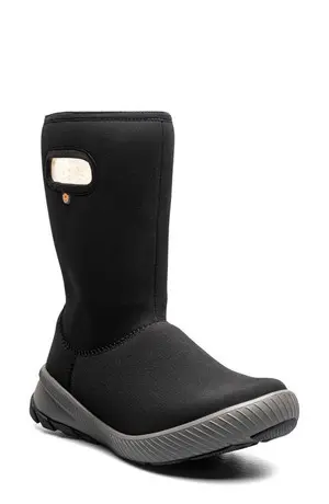 Bogs Coral Tall Waterproof Boot Black/gray
