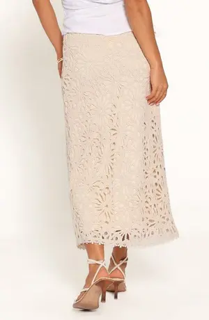 PETAL & PUP Vesela Crochet Maxi Skirt