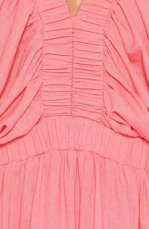 PETAL & PUP Gianna Puff Sleeve Maxi Dress