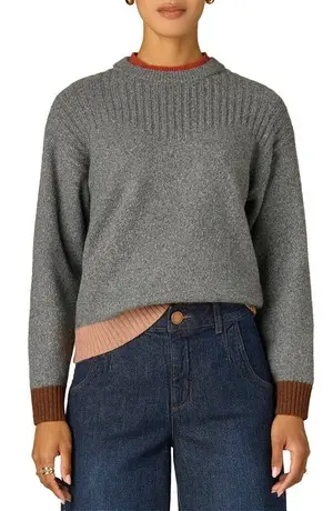 Wit & Wisdom Crewneck Rib Sweater
