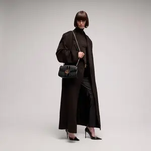 Gucci Jetset Gg Marmont Medium Shoulder Bag In Leather
