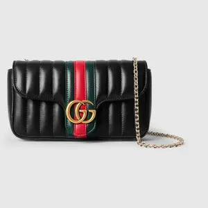 Gucci Jetset Gg Marmont Small Shoulder Bag Leather