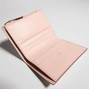 Gucci Small Wallet With Lettering Leather