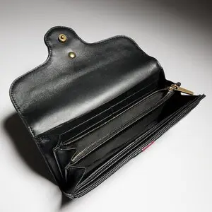 Gucci Gg Marmont Continental Wallet Leather