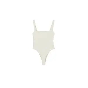 DĀL THE LABEL Essential Bodysuit Ivory - White