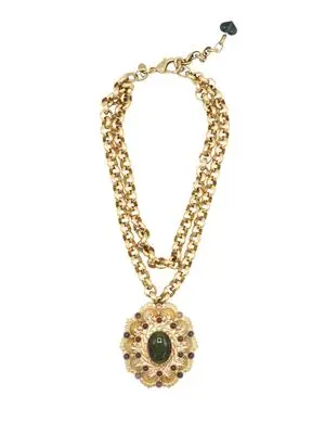 SITA NEVADO Magdalena Necklace With Multi-stone Pendant - Green