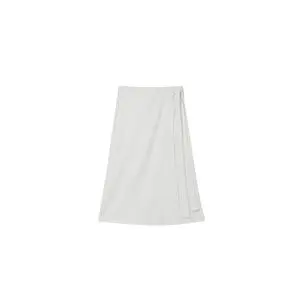 DĀL THE LABEL Modal Rib Knit Wrap Midi Skirt