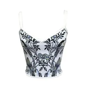 DIANA MOYA ATELIER Anna Bird Jacquard Top
