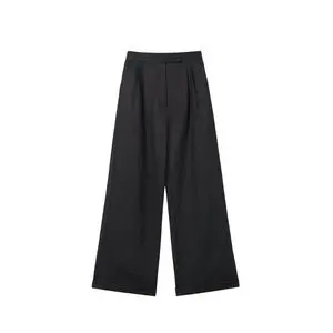 DĀL THE LABEL High-waisted Wide Leg Hemp Trousers