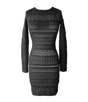 DIANA MOYA ATELIER Chloe Long Sleeve Mini Dress