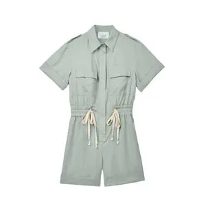 DĀL THE LABEL Technical Twill Playsuit - Blue