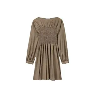 DĀL THE LABEL Smocked Puff Sleeve Mini Dress