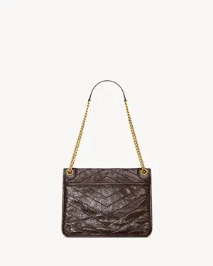 Saint Laurent Niki Medium In Vintage Leather - Arabica