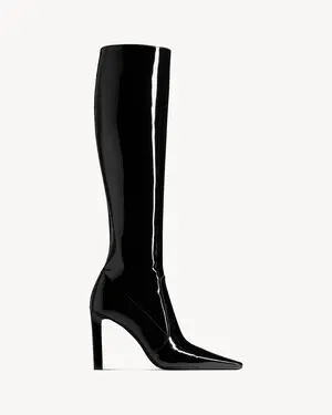 Saint Laurent Francoise Boots In Patent Leather